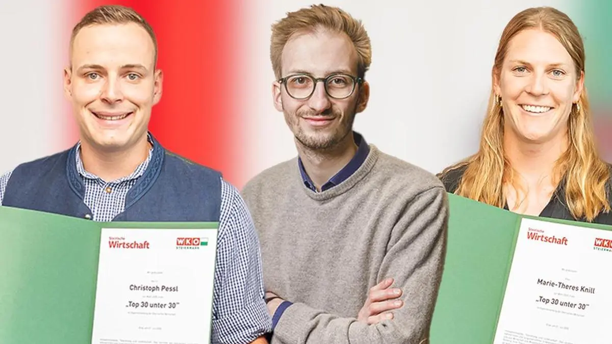 Business-Szene Weiz: Diese drei Jungunternehmer aus Weiz gehören zu den „Top 30 unter 30“